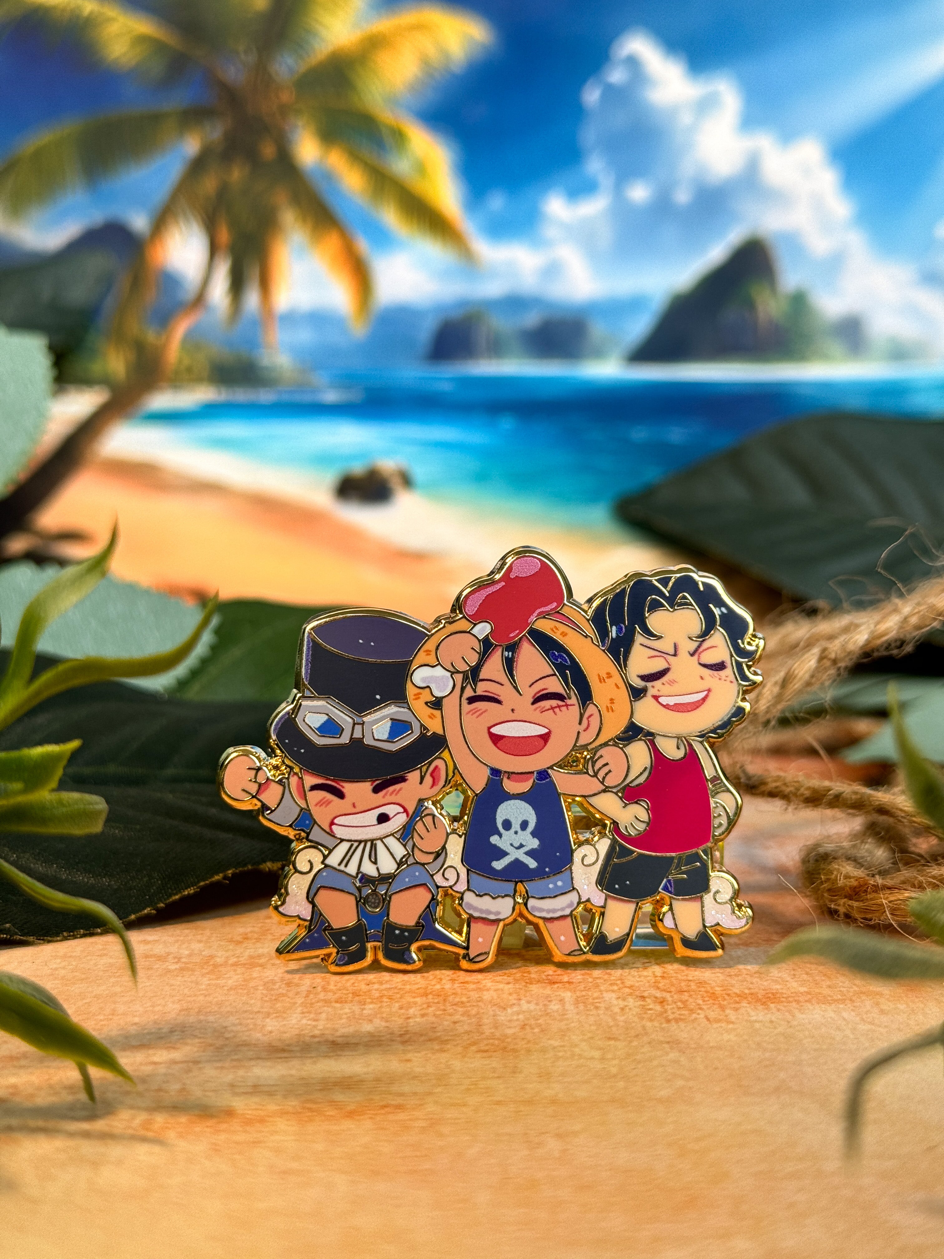 OP Chibi Wave 3 In-Hand – Nakama Pin