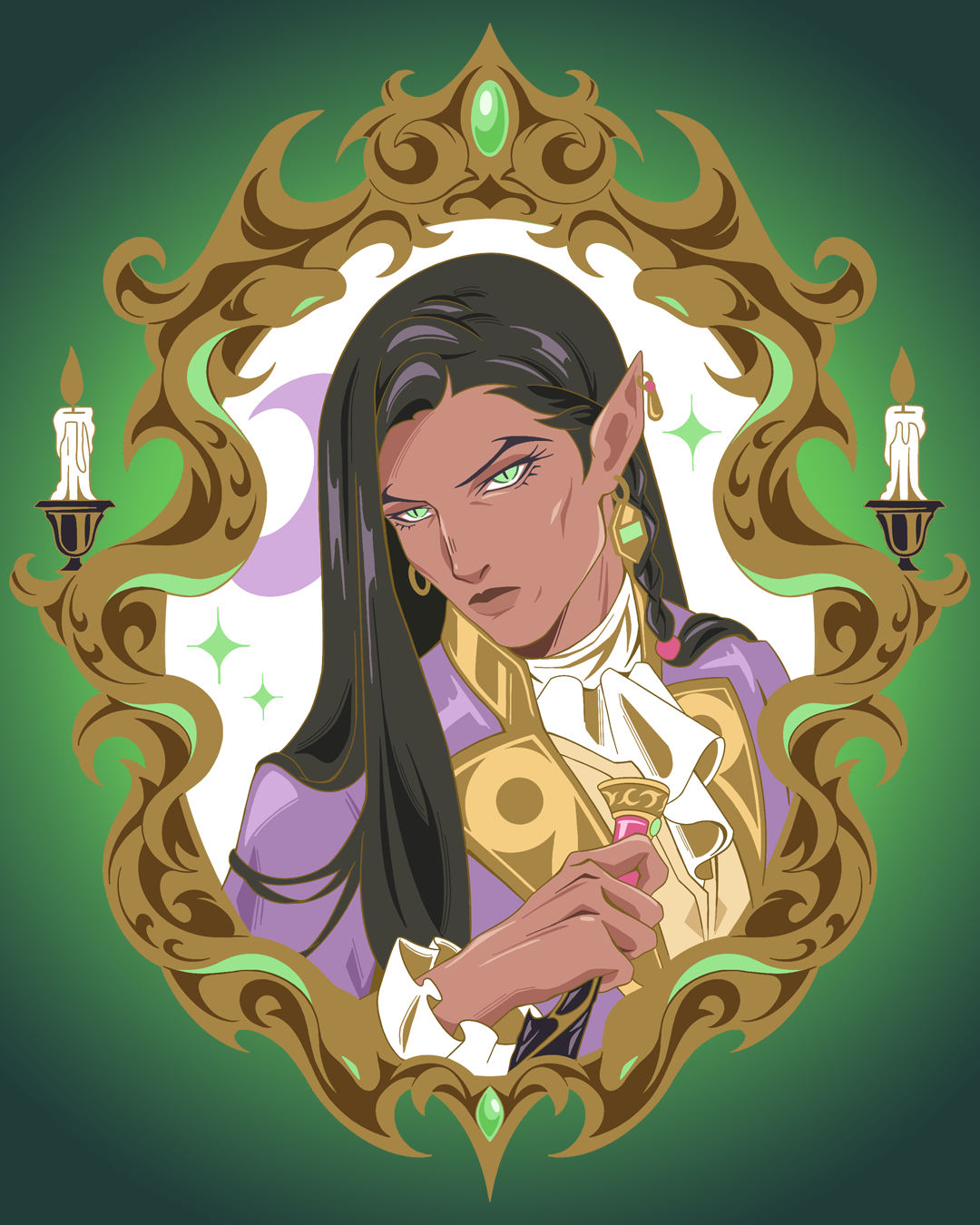 Aztec Vampire Portrait Extra In-Hand – Nakama Pin